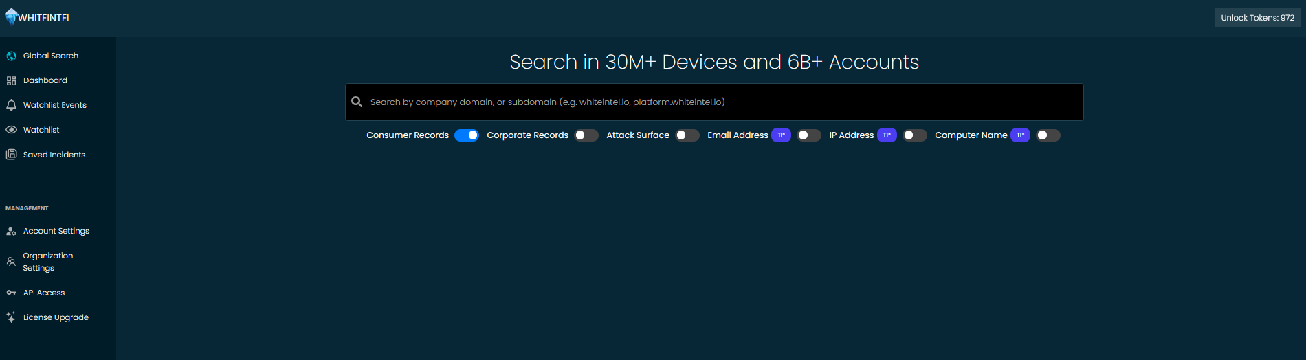 Rebranded WhiteIntel Platform